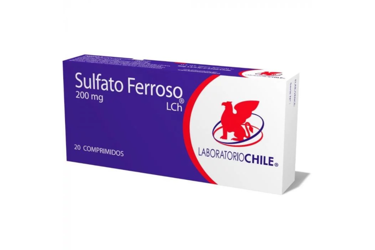 SULFATO FERROSO COMPRIMIDOS 200 MG X 20 - Farmacias Roraima