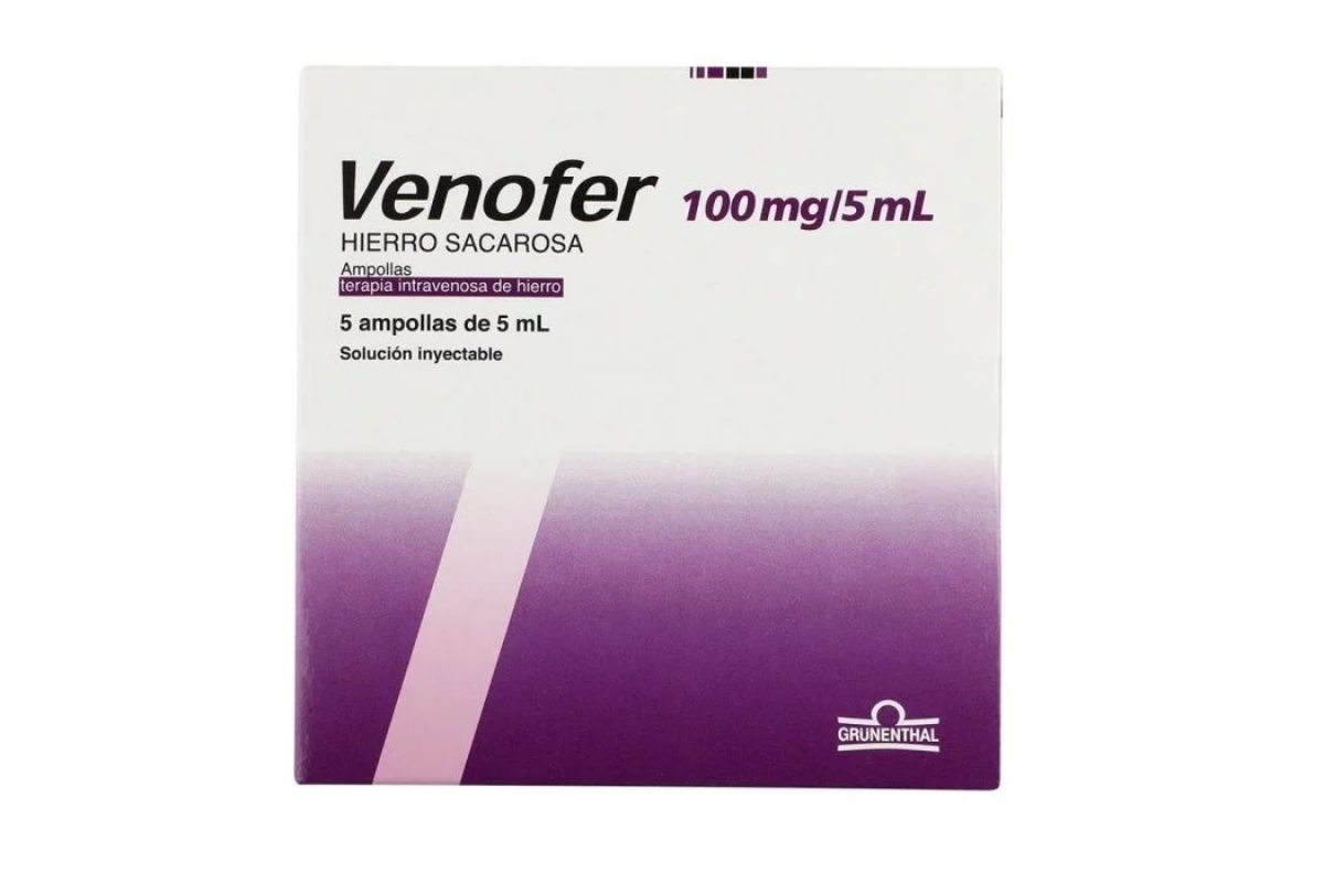 VENOFER AMPOLLA IV 100 MG X 5 - Farmacias Roraima