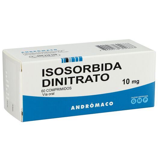 ISOSORBIDA DINITRATO COMPRIMIDOS 10 MG X 60 - Farmacias Roraima