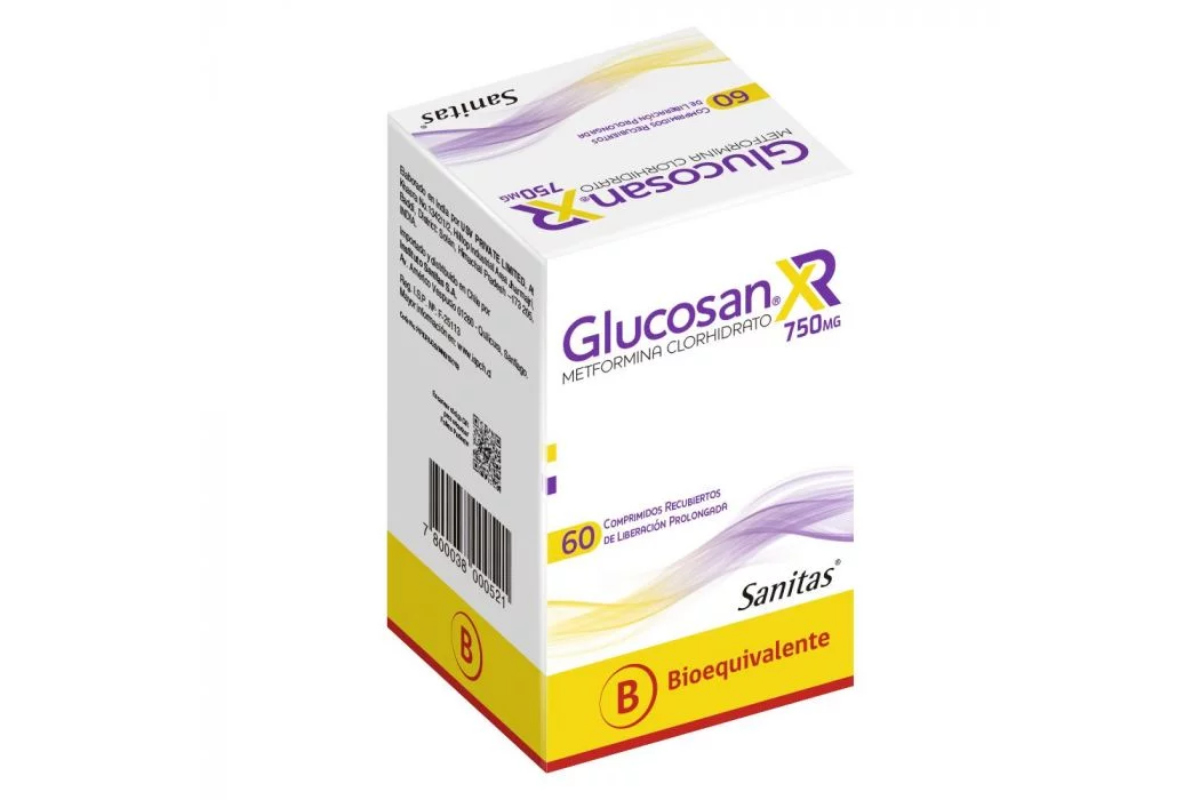 GLUCOSAN XR COMPRIMIDOS 750 MG X 60 - Farmacias Roraima