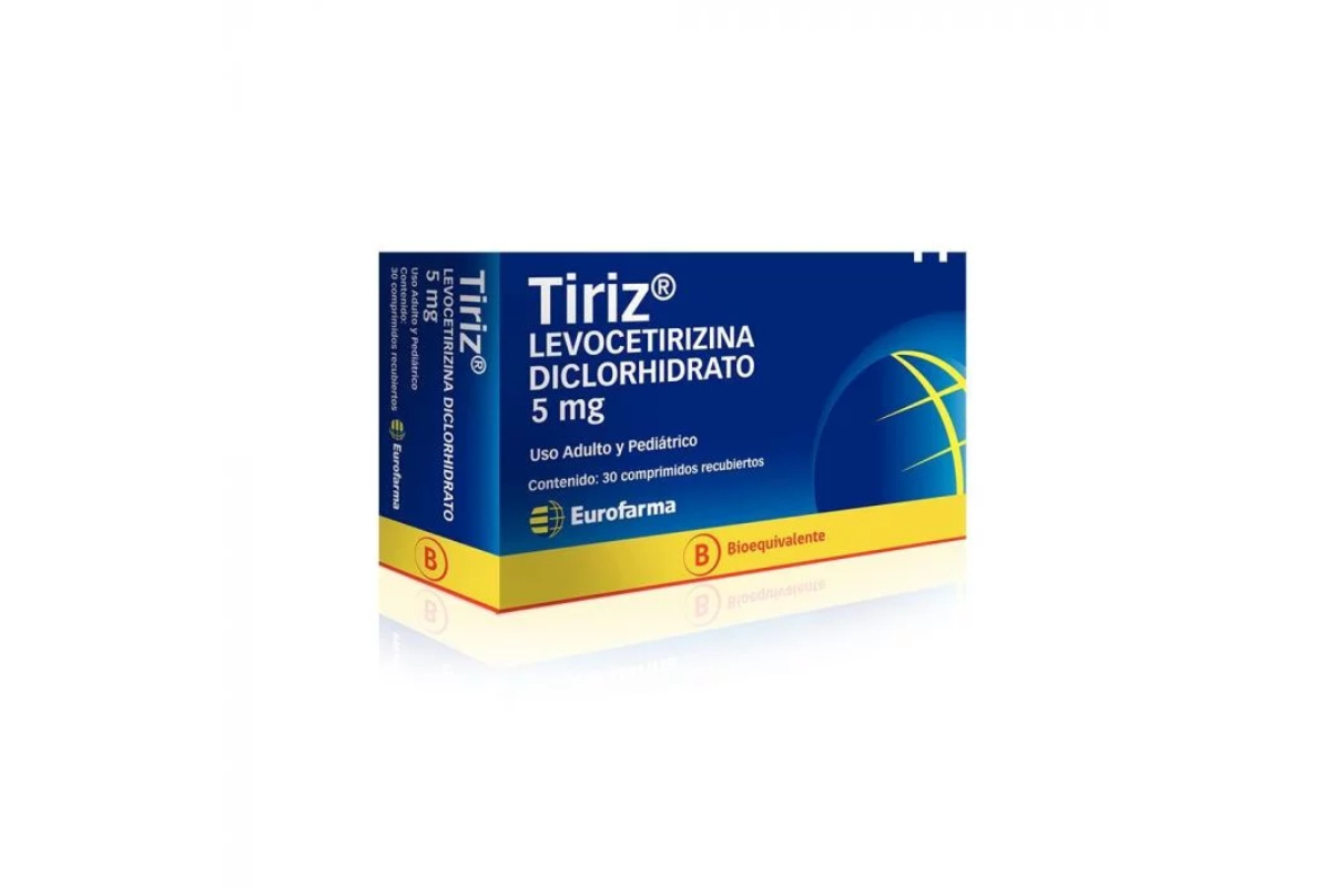 TIRIZ COMPRIMIDOS 5 MG X 30 - Farmacias Roraima