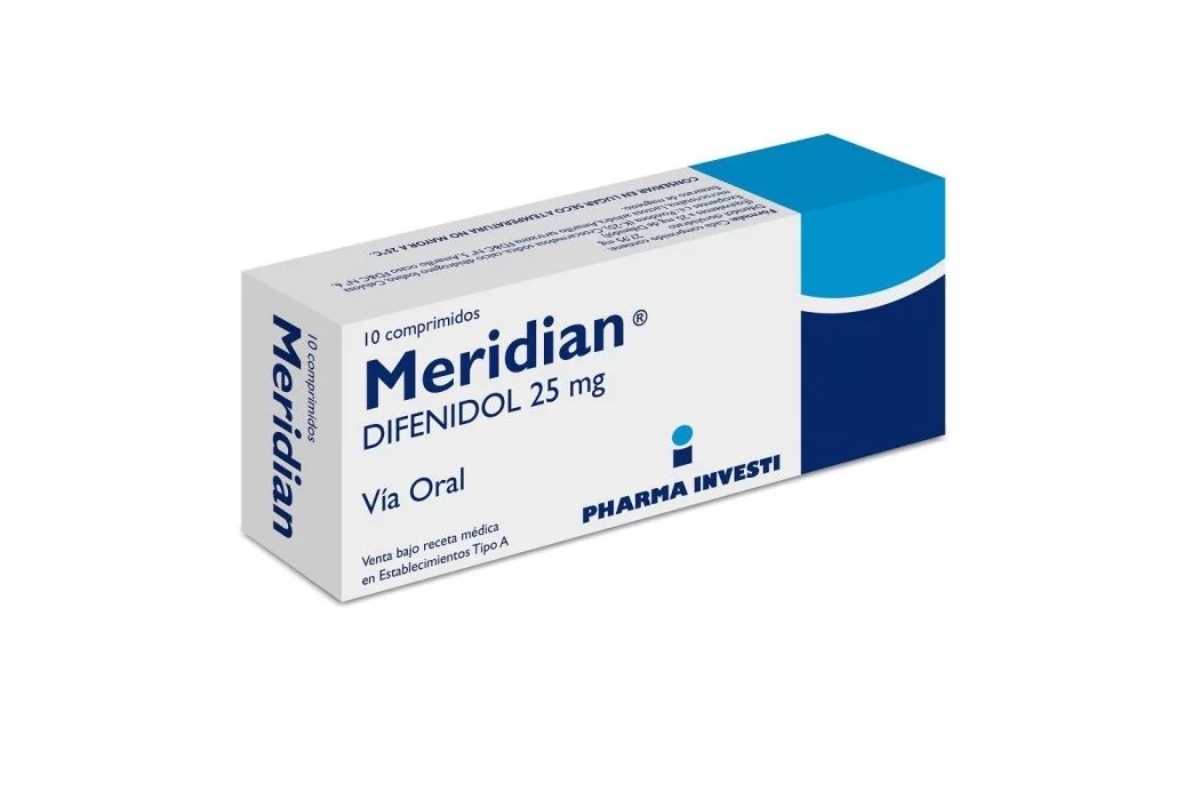 MERIDIAN COMPRIMIDOS 25 MG X 10 - Farmacias Roraima