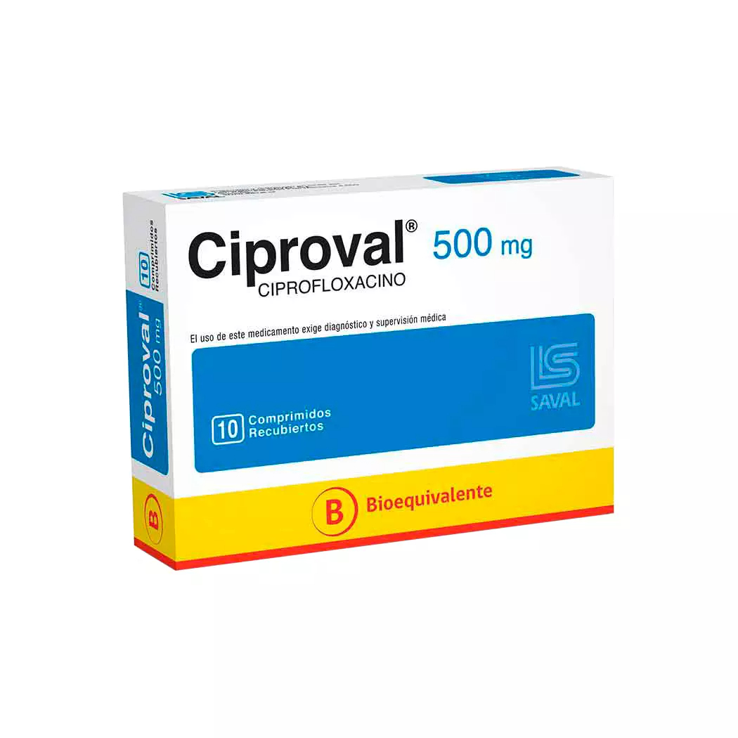CIPROVAL COMPRIMIDOS 500 MG X 10 - Farmacias Roraima