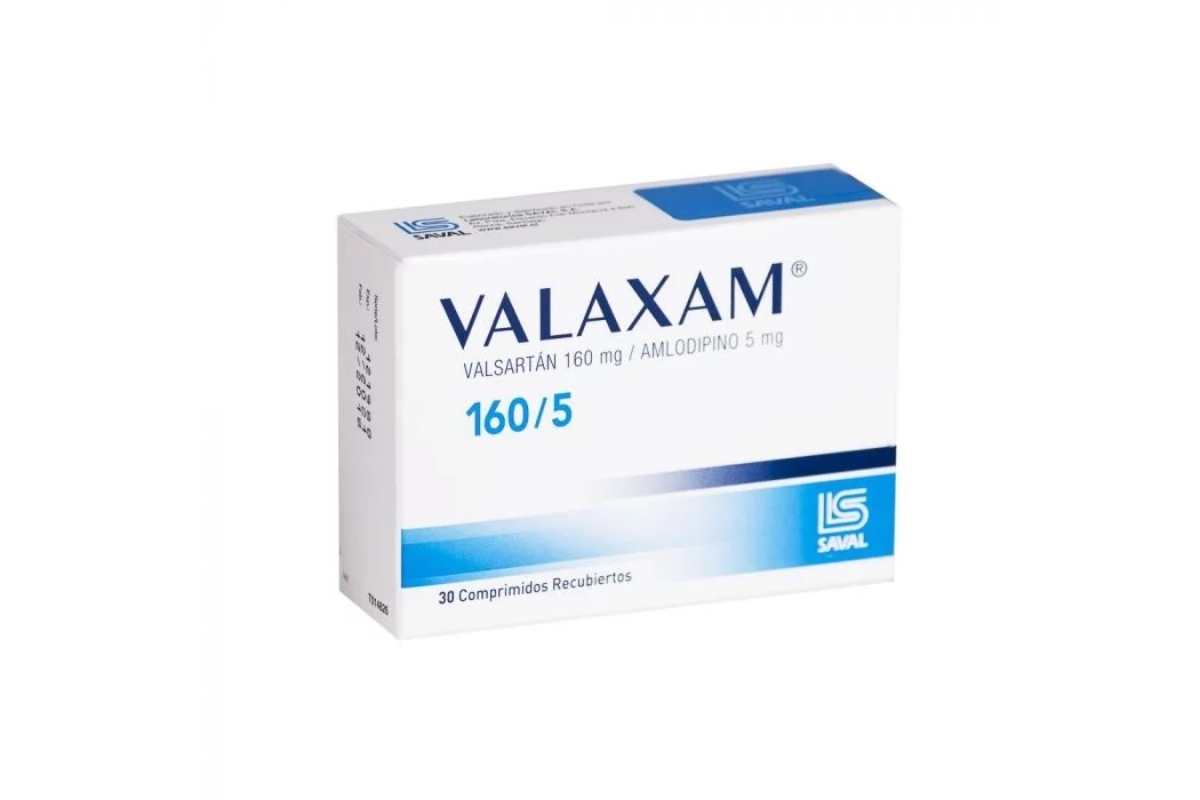 VALAXAM COMPRIMIDOS 160/5 MG X 30 - Farmacias Roraima