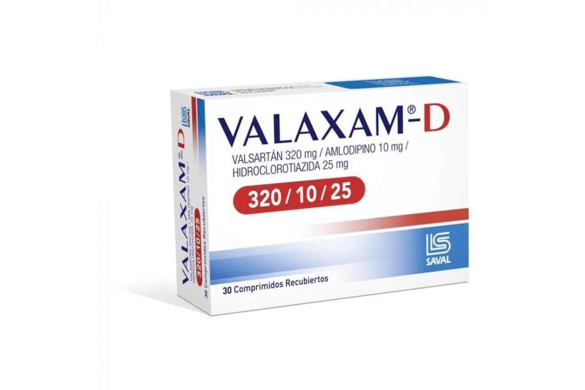 VALAXAM-D COMPRIMIDOS 320/10/25 MG X 30 - Farmacias Roraima