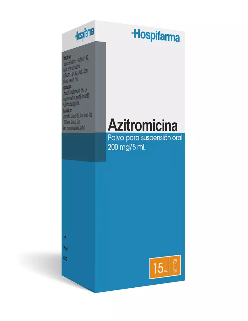 AZITROMICINA SUSPENSION 200 MG/5ML X 15 ML - Farmacias Roraima