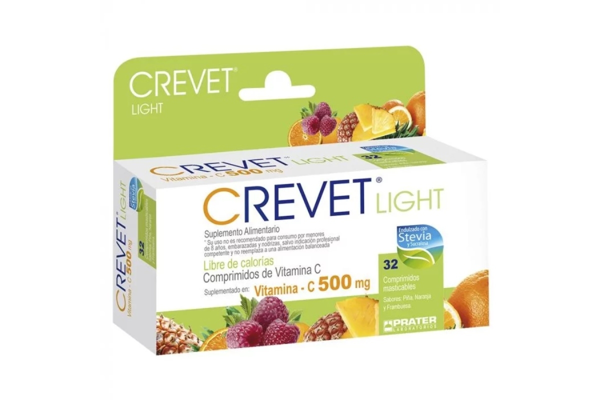 CREVET LIGHT COMPRIMIDOS MAST 500 MG X 32 - Farmacias Roraima