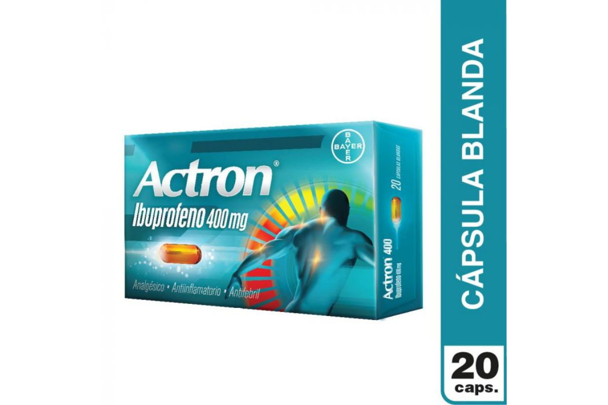 ACTRON CAPSULAS 400 MG X 2 - Farmacias Roraima