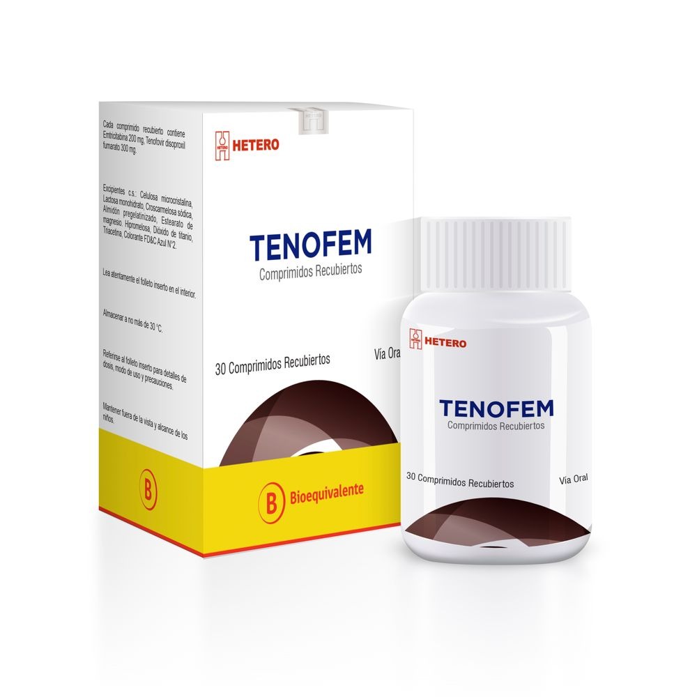 TENOFEM PREP COMPRIMIDOS 200/300MG X 30 - Farmacias Roraima